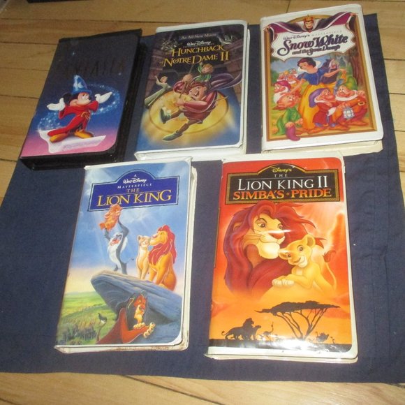 Disney | Media | Disney Vhs Bundle Of 5 Tapes With Clamcases From The ...